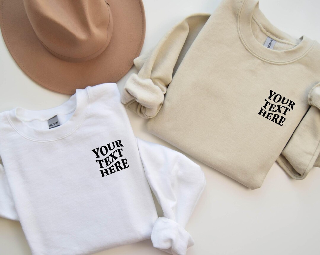 Custom Comfort Colors Sweatshirt- Custom Text Sweat- Personalized Sweat ...