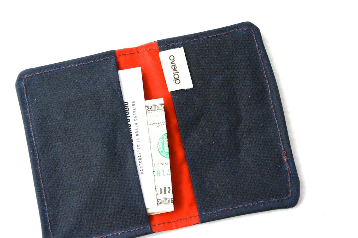 Waxed Canvas Wallet - Etsy