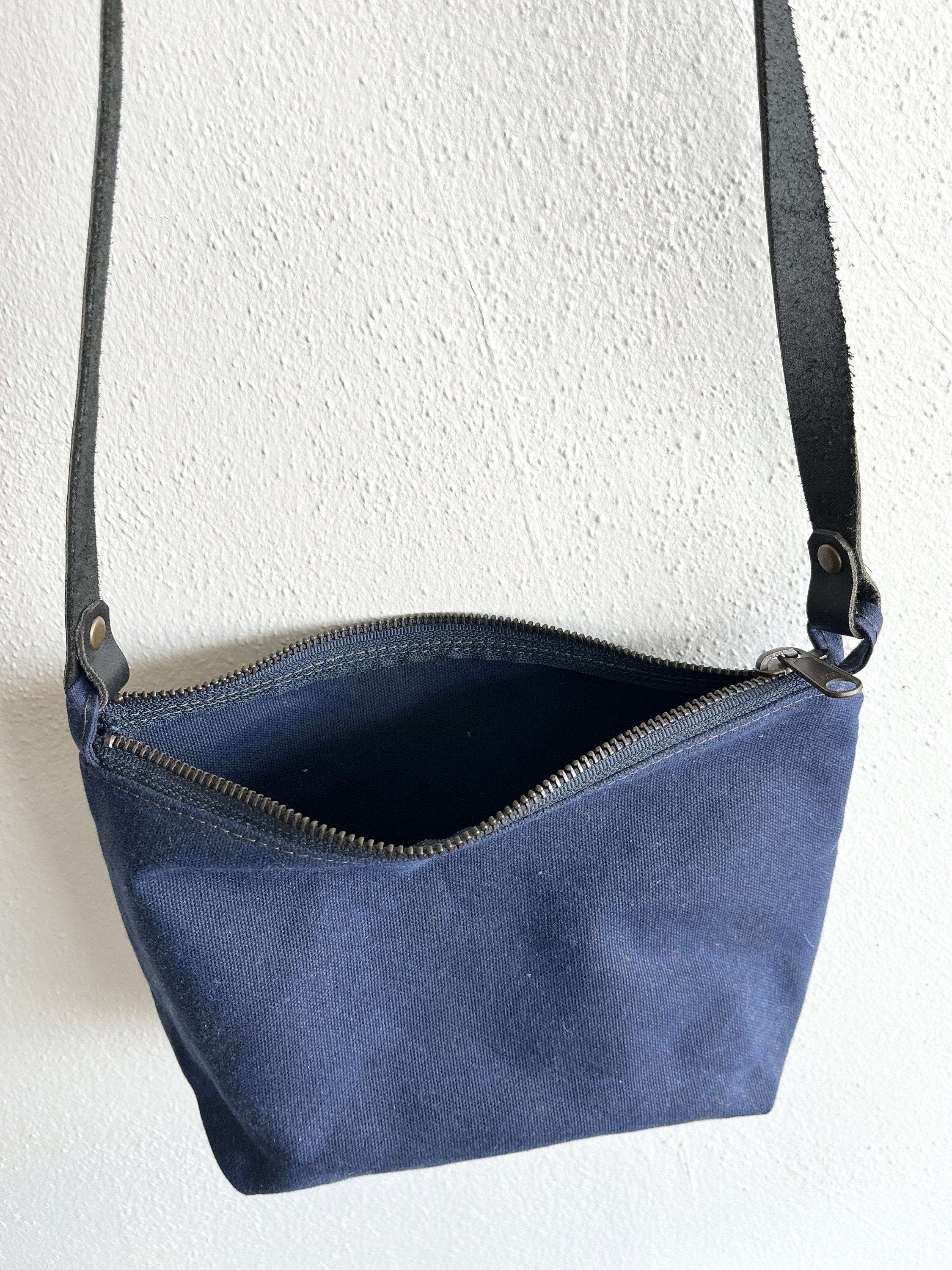 Small Waxed Canvas Purse - Etsy