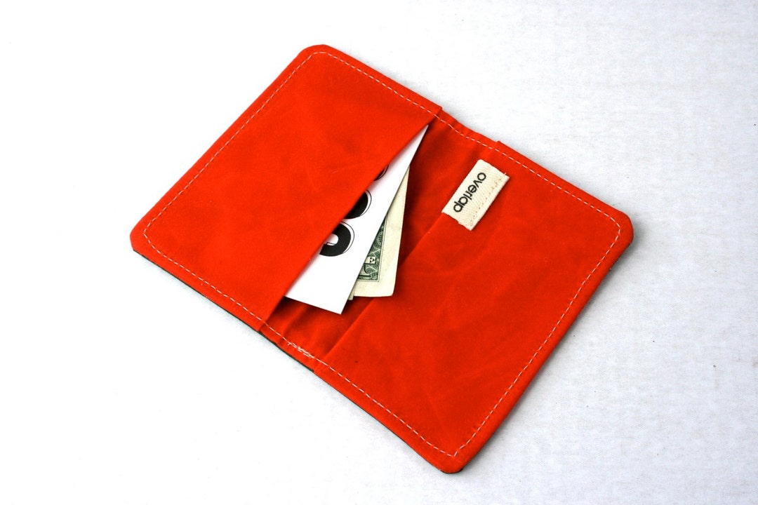 Waxed Canvas Wallet - Etsy