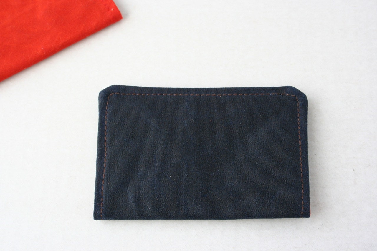Waxed Canvas Wallet - Etsy