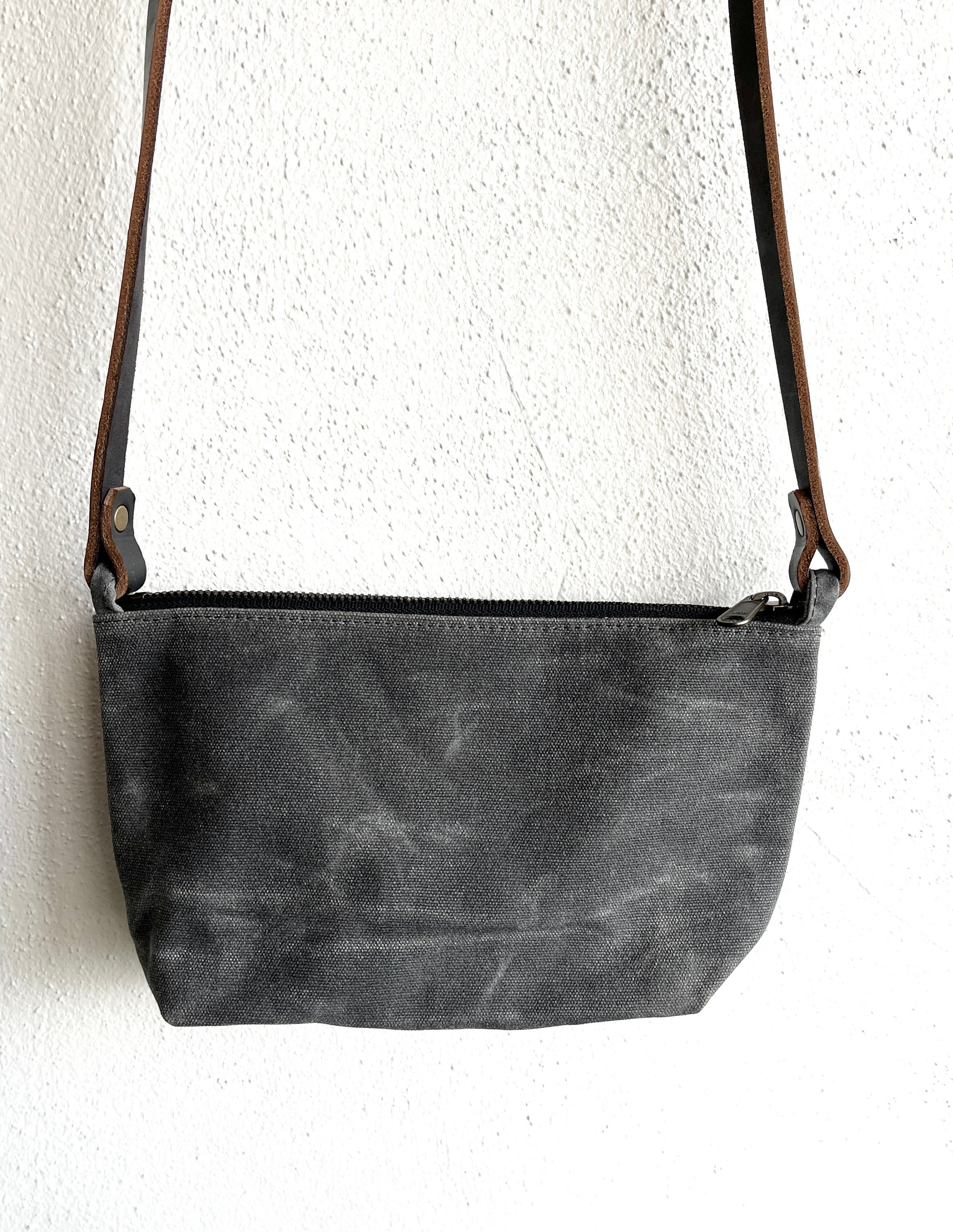 Small Waxed Canvas Purse - Etsy