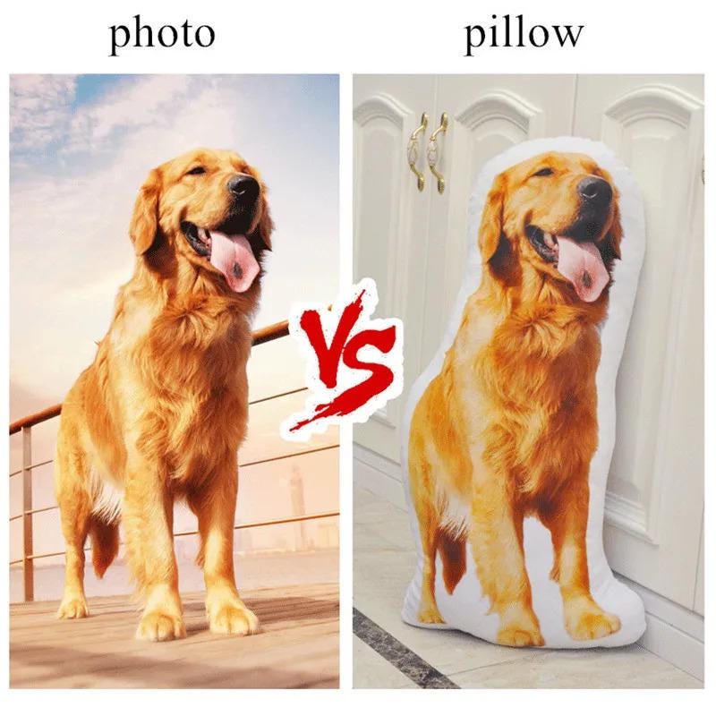 3d Dog Shaped Pillow - Etsy