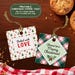 Printable Christmas Cookie Gift Tags 2x2 Inch Holiday Labels PDF, Set ...