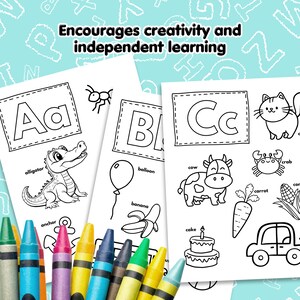 ABC Coloring Pages for Kids, 26 Printable Alphabet, Kids Educational ...