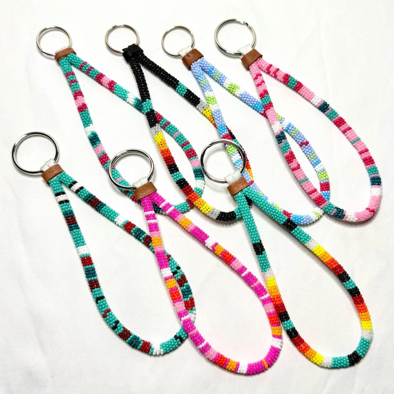 Beaded Keychains - Etsy