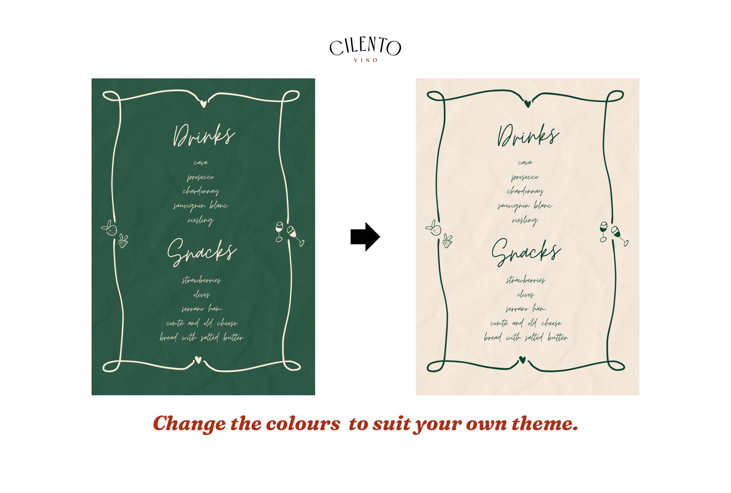 Invitation, Menu Card and Name Cards for Your Wine Tasting Birthday ...