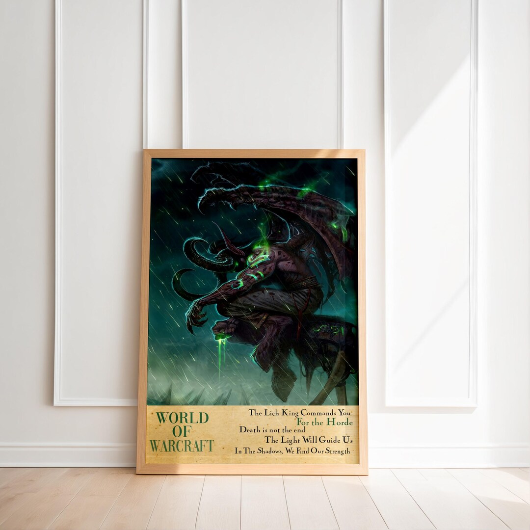 World of Warcraft Poster I World of Warcraft Inspired I World of ...