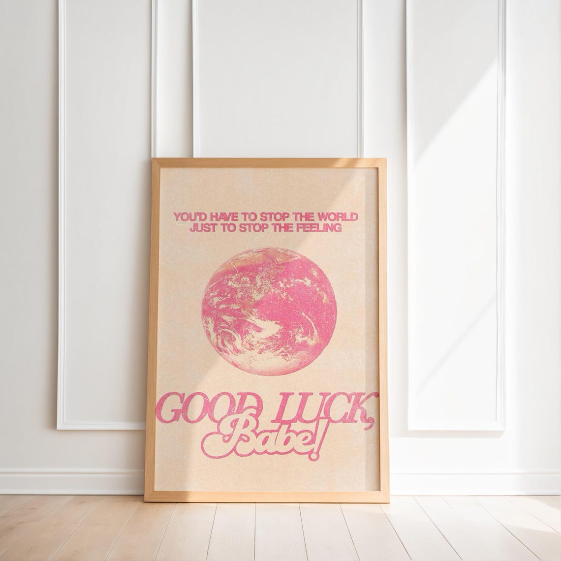 Good Luck Babe Poster, Retro Quote Print,oh Mama I'm Just Having Fun ...