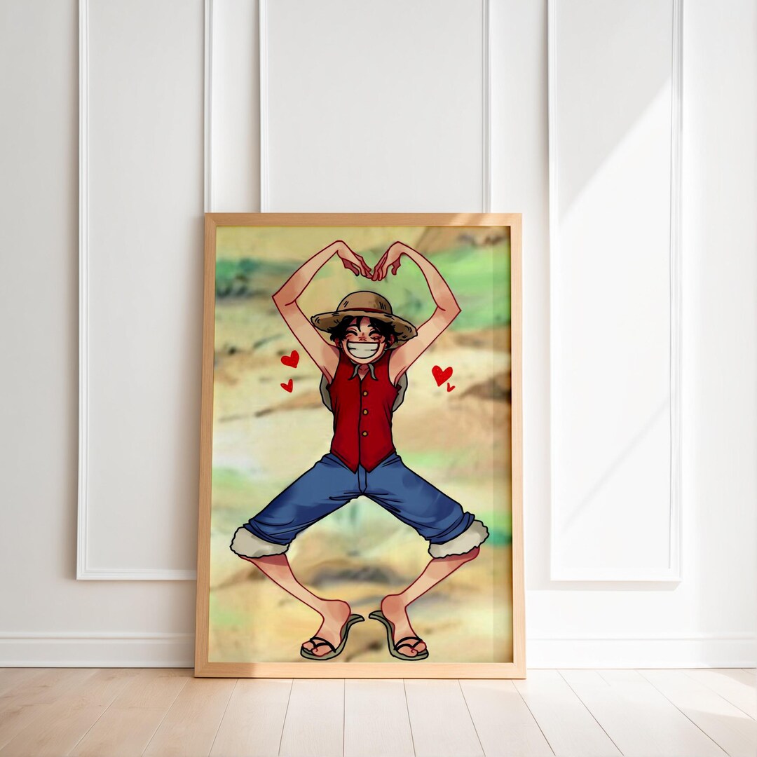 One Piece Team Luffi Canvas, One Piece Luffi Meme, One Piece Anime Wall ...