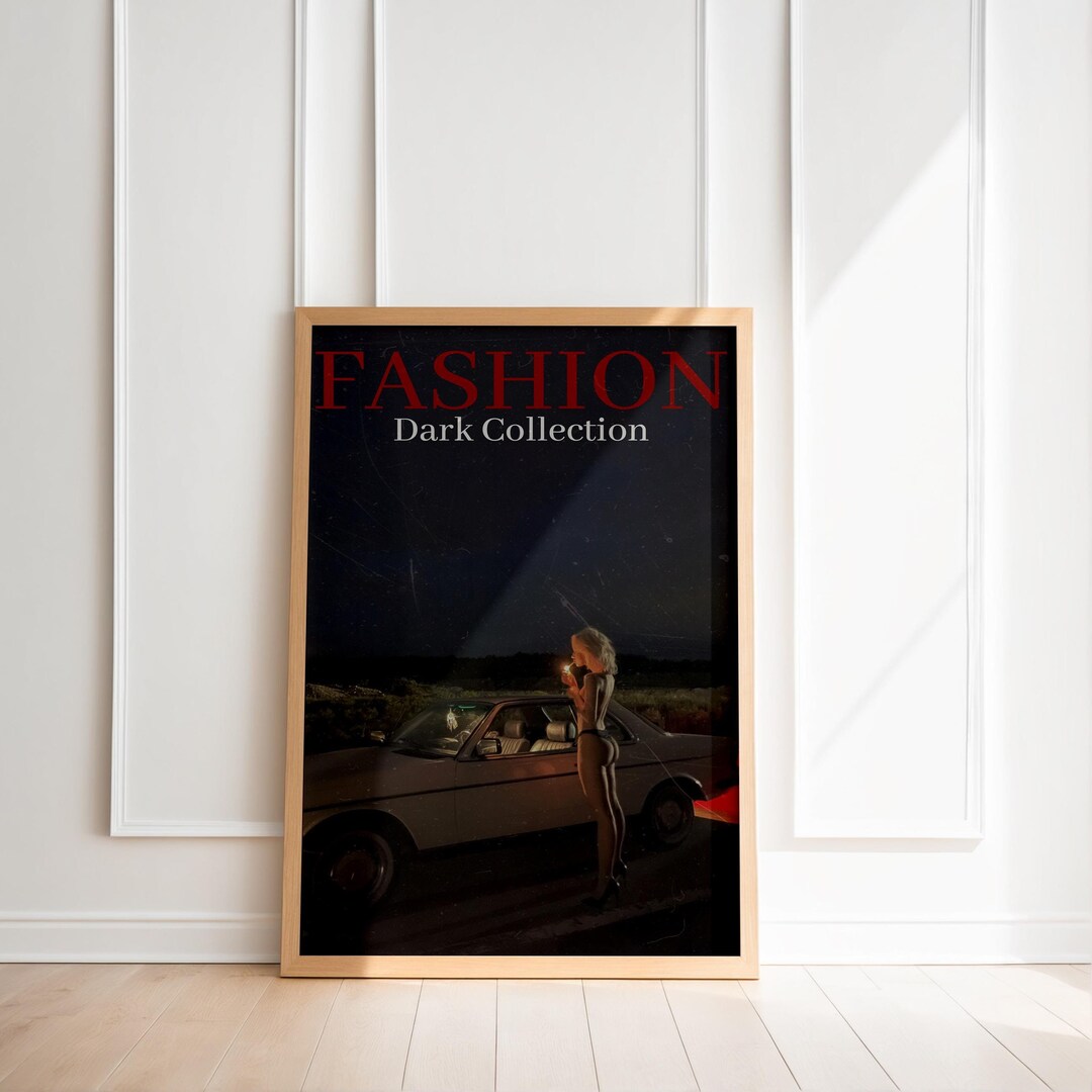 Fashion Magazine Poster, Retro Fashion Canvas Art, Vintage Fashion ...