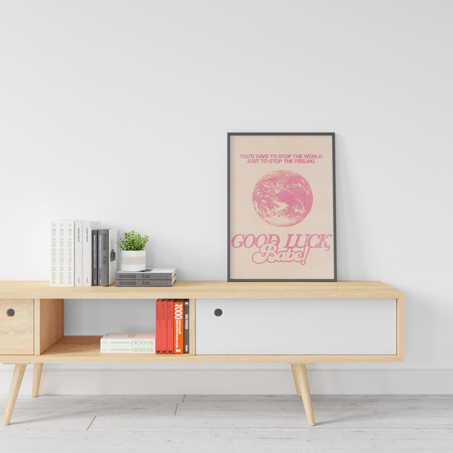 Good Luck Babe Poster, Retro Quote Print,oh Mama I'm Just Having Fun ...