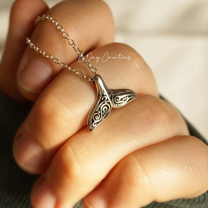 Whale Tail Necklace - Etsy