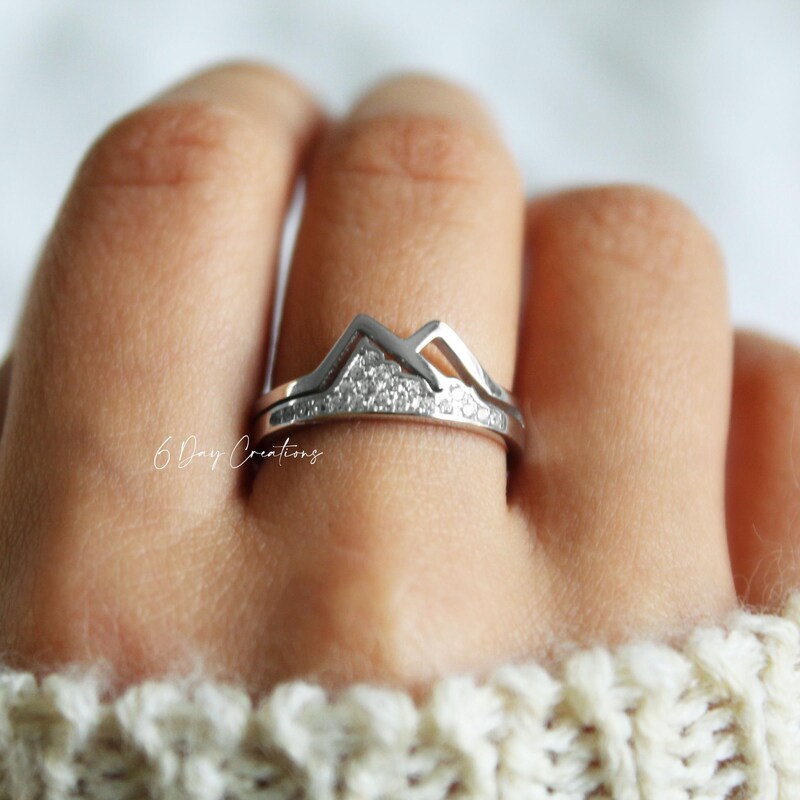 Mountain Range Ring - Etsy