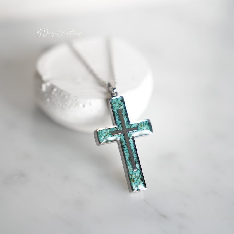 Turquoise Cross - Etsy