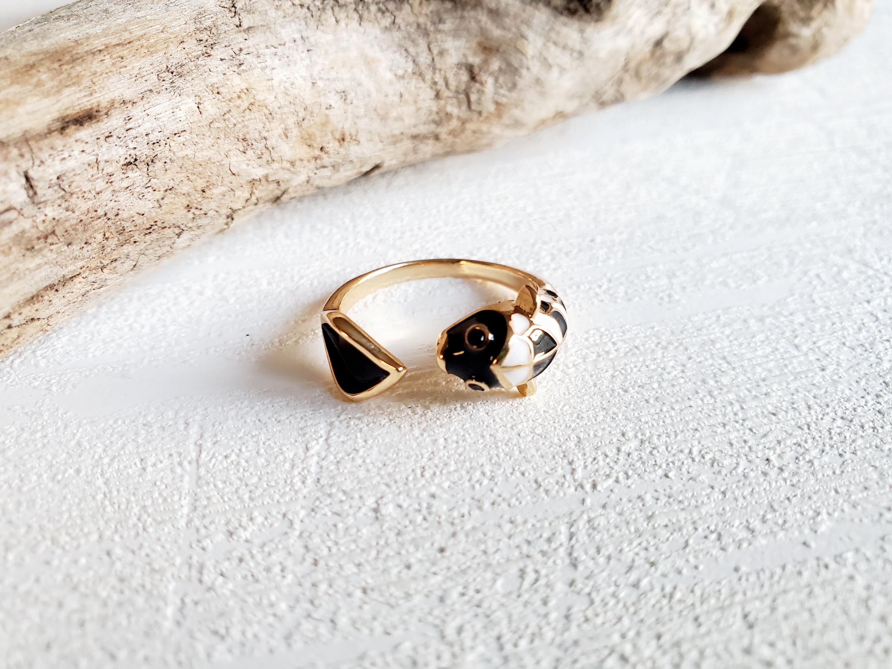 Koi Fish Ring Beautiful Minimalist Accessory Carp Stacking Ring ...