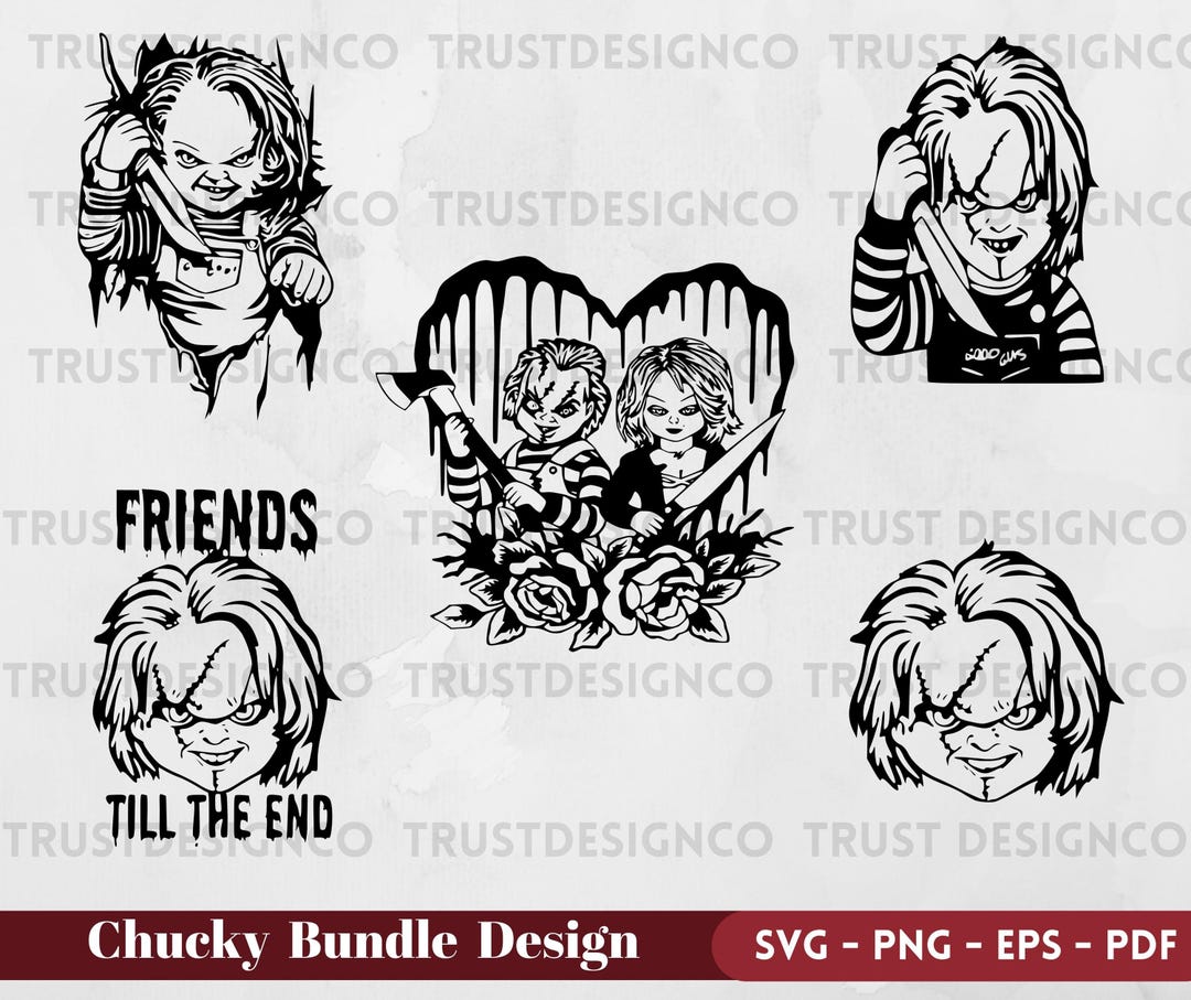 Chucky SVG Bundle, Chucky and Tiffany Svg, Horror Svg, Horror Movie Svg ...