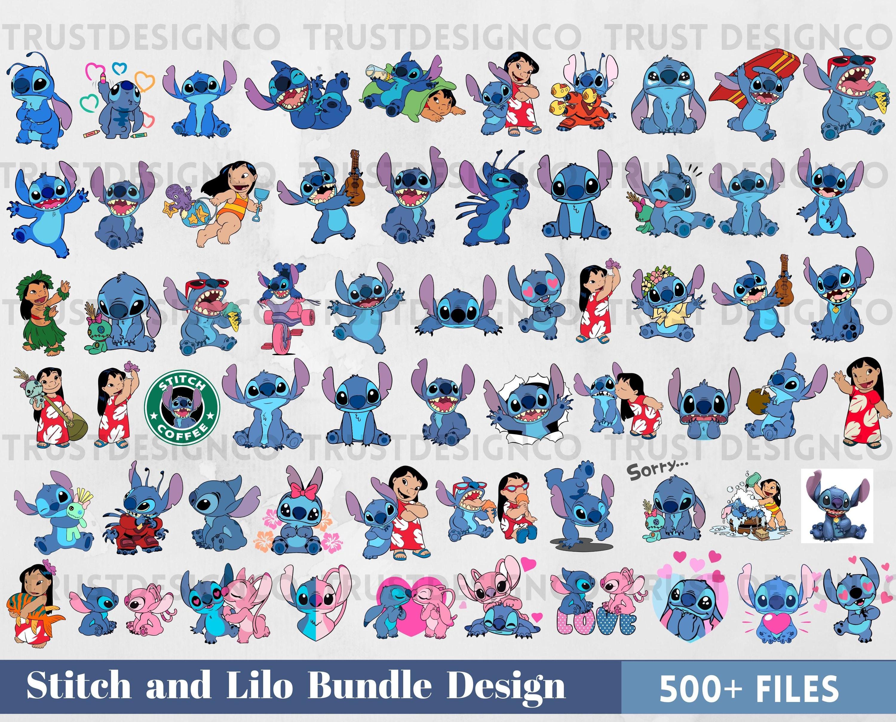 Paquete SVG de Stitch, Clipart de Stitch, Lilo y Stitch Svg, Angel Love ...
