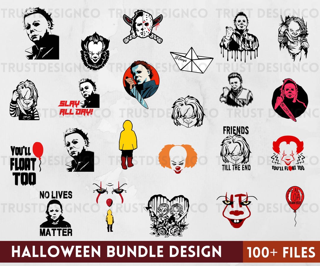 Halloween SVG Bundle, Horror Svg, Horror Characters Svg, Halloween ...