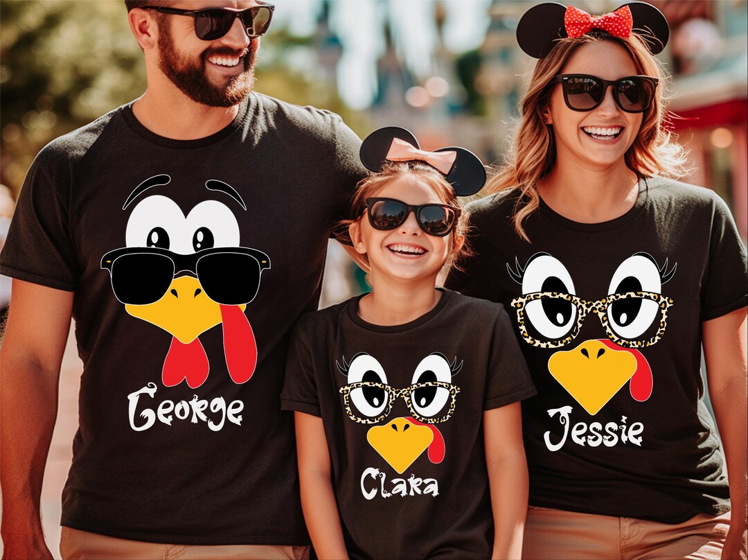 Custom Thanksgiving Shirts,funny Turkey Face Shirt,friendsgiving Shirt ...