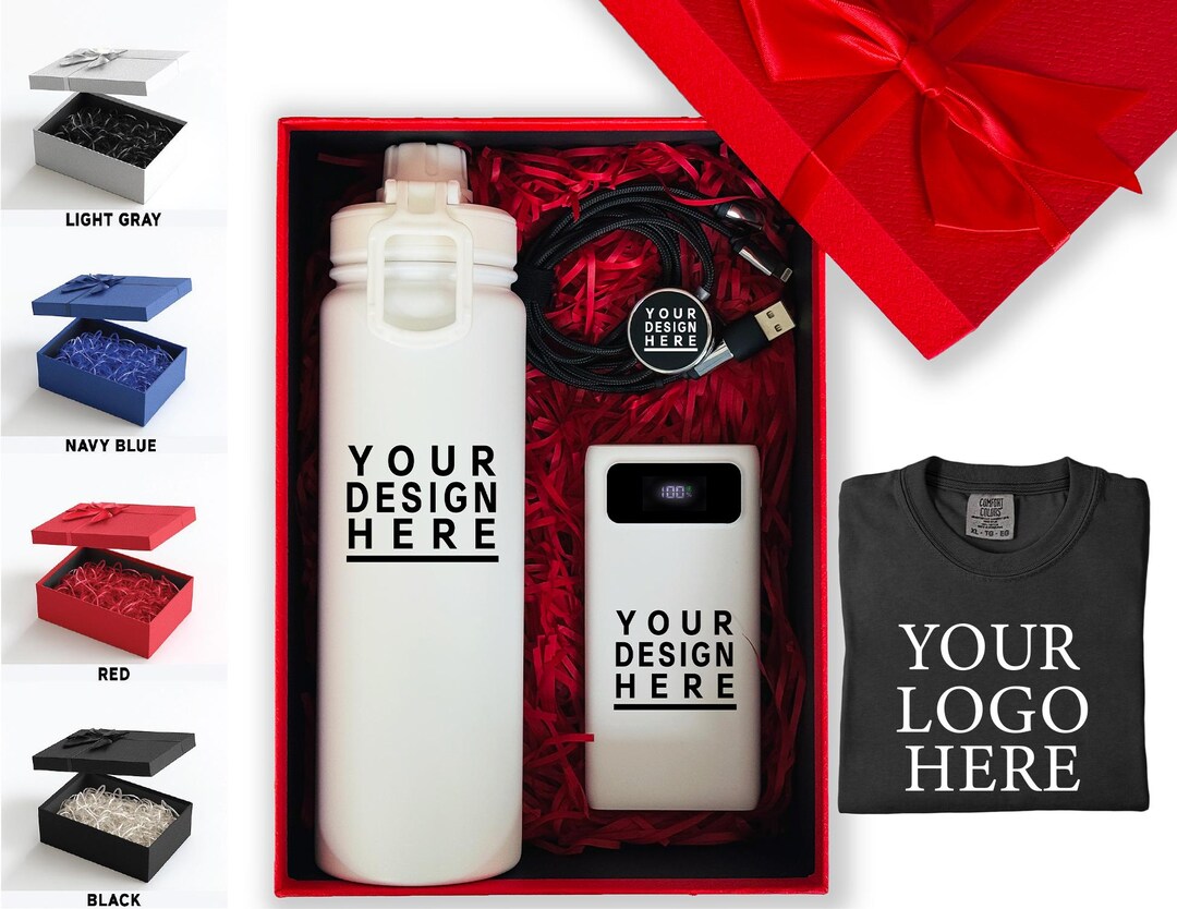 Corporate Logo Gift Box for Clients, Employee Appreciation Gift Box ...