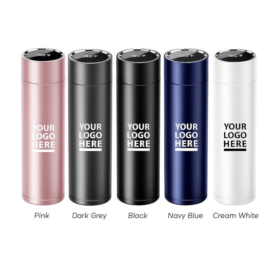 16oz Smart Thermos With Digital Temperature Display, Custom-engraved ...