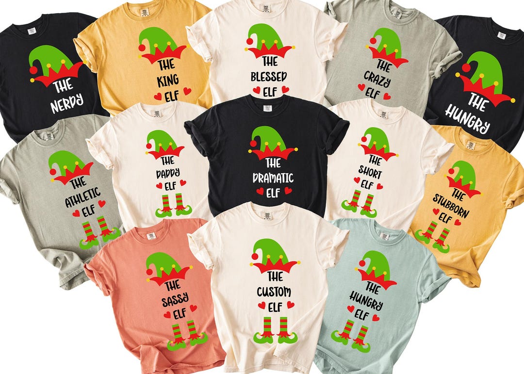 Custom the Elf Shirt, Custom Elf Bella Canvas Shirt, Christmas Family ...