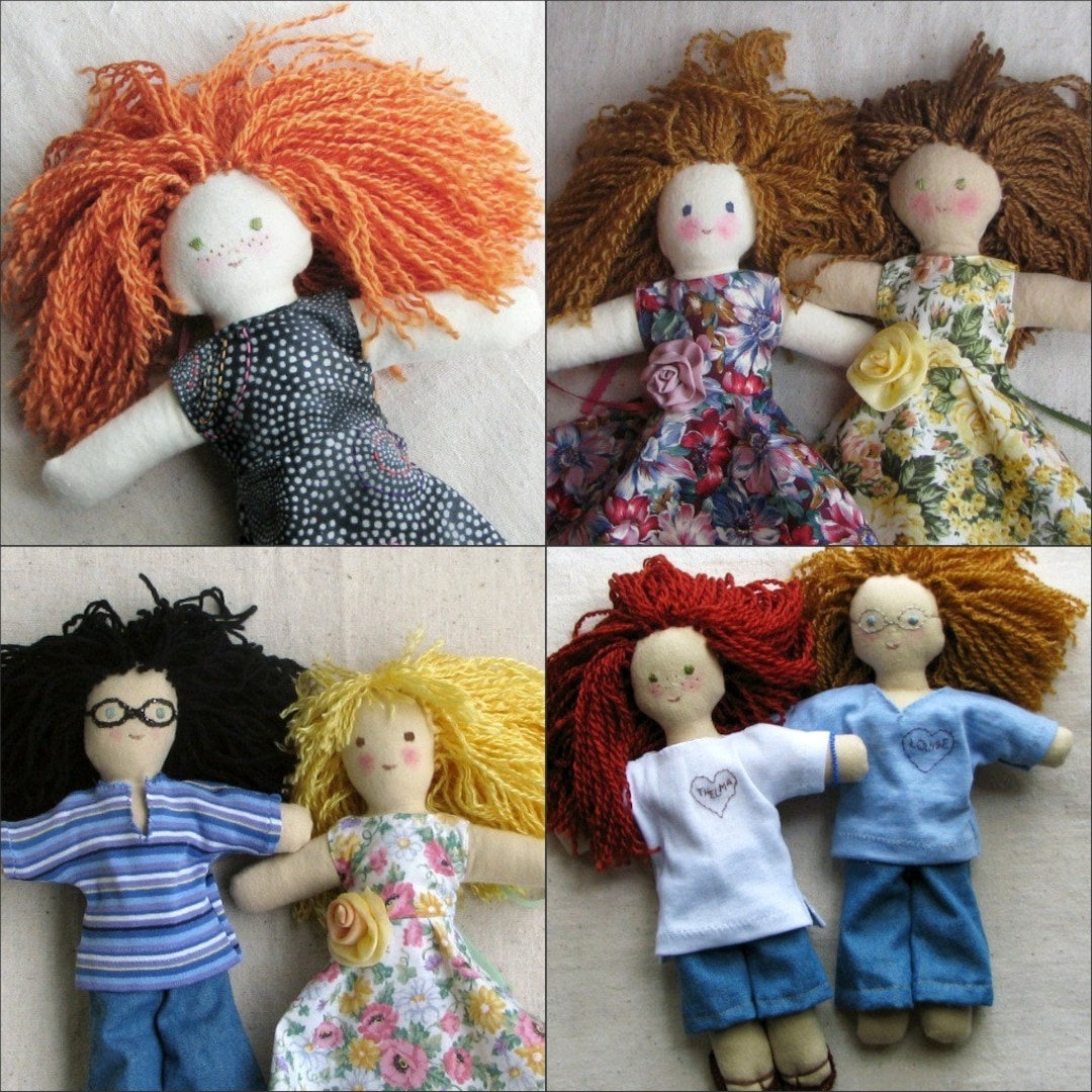 Custom Doll - Design Your Own, 10" Cloth Doll, You Choose: Skin, Hair ...