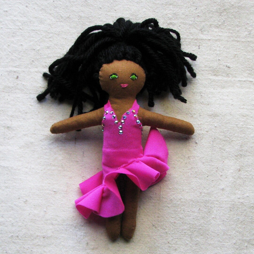 Salsa Dancer Doll, Collectible Soft Cloth Doll, Latin Dancer in Hot ...