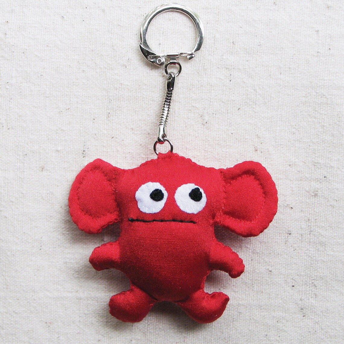 Small Creature Keychain Plushie Monster With Googly Eyes - Etsy