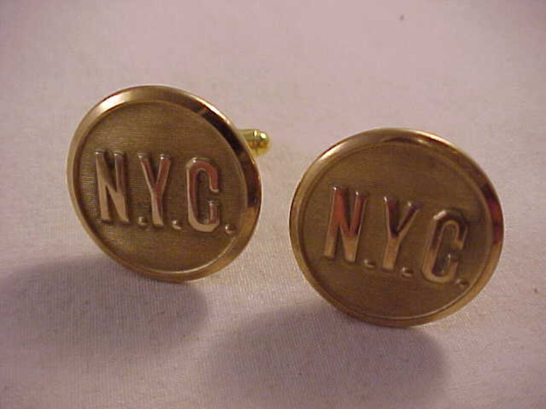 Vintage New York City Fire Department Uniform Button Gold Cuff Links - Etsy