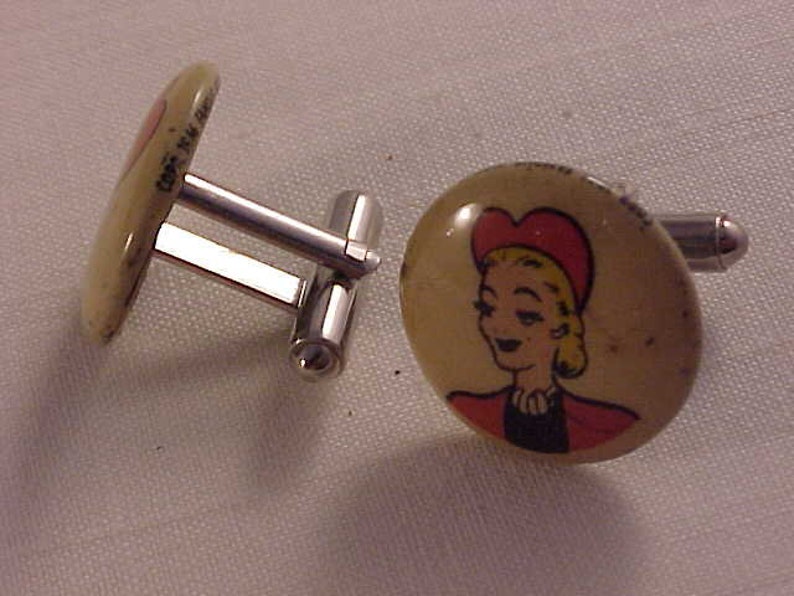 Kelloggs Pep Pin Cartoon Character Tess Trueheart Cuff Links - Etsy