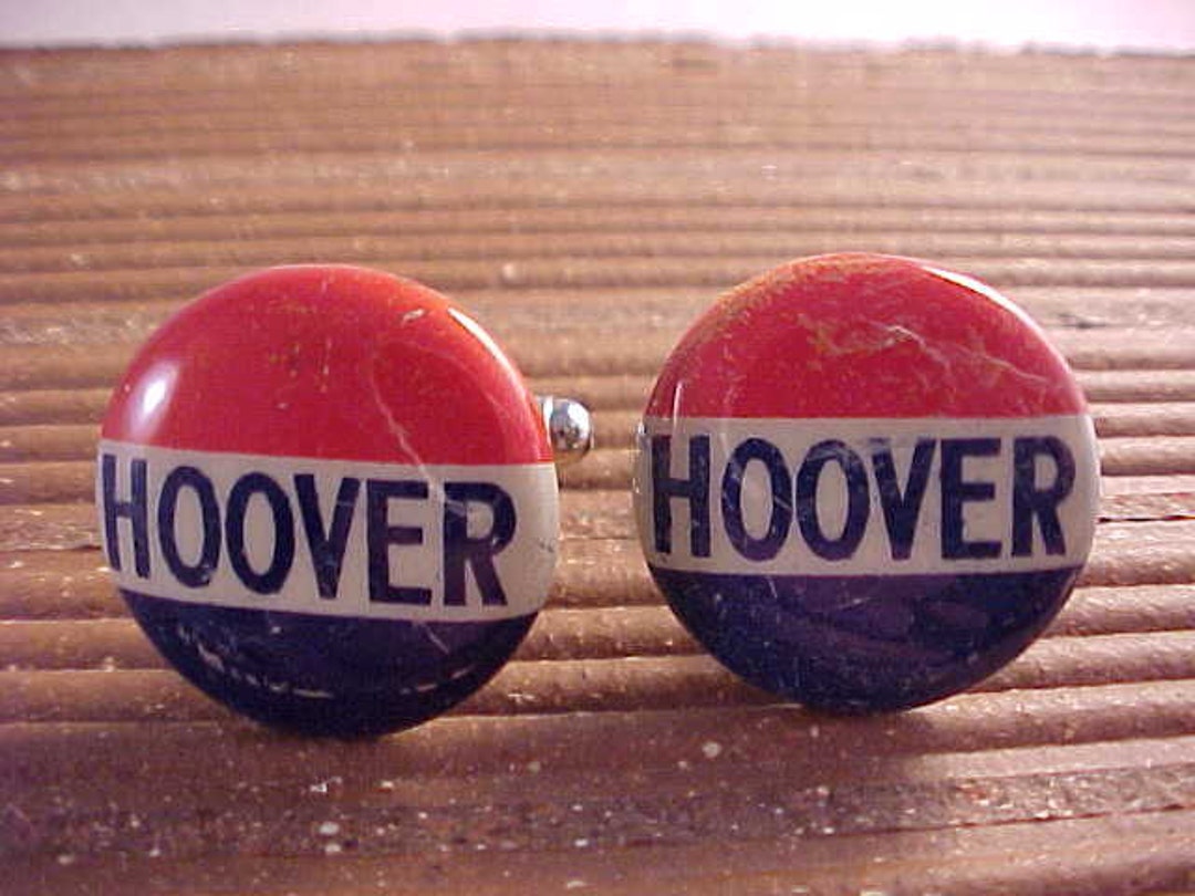 Political Cuff Links Hoover Campaign Button - Etsy