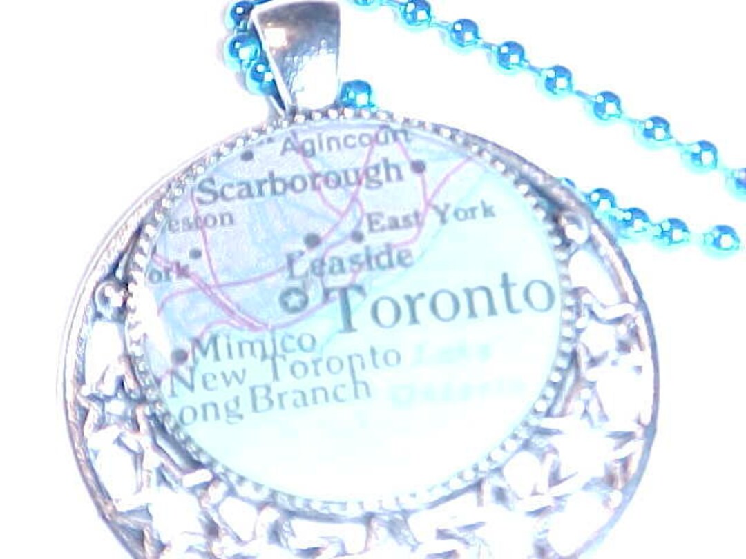 Toronto Canada Vintage Atlas Map Christmas Ornament - Etsy