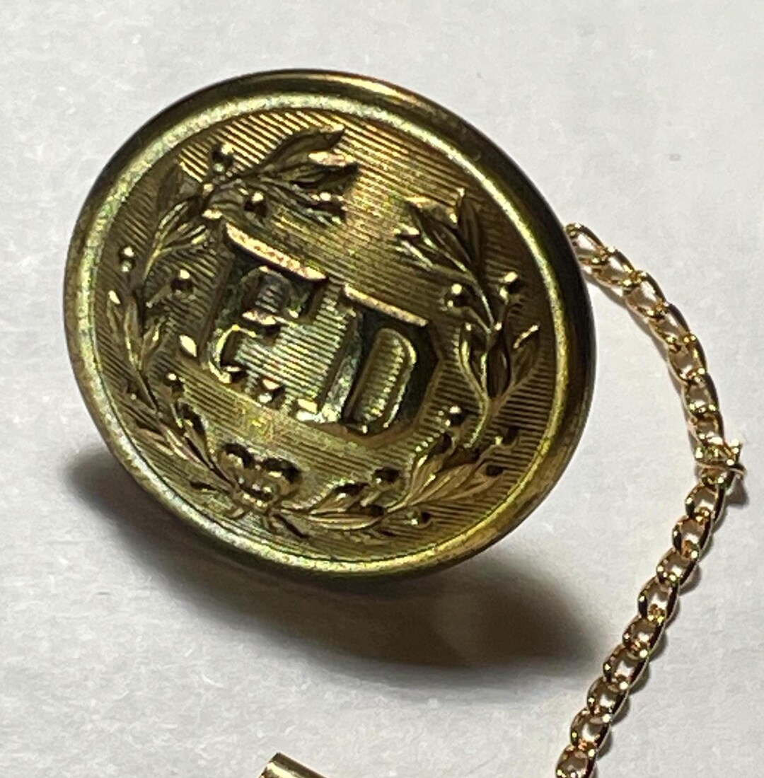 Fire Department Uniform Button Tie Tack - Etsy