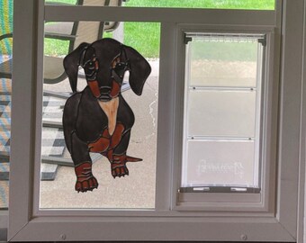 Window Clings Dachshund - Etsy