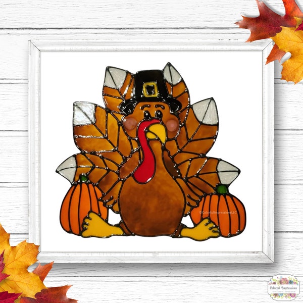 Thanksgiving Window Decals - Etsy