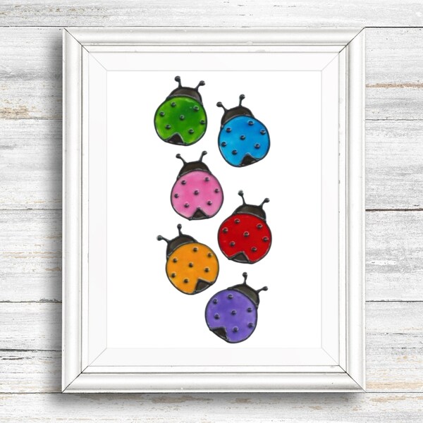 Ladybug Suncatcher - Etsy