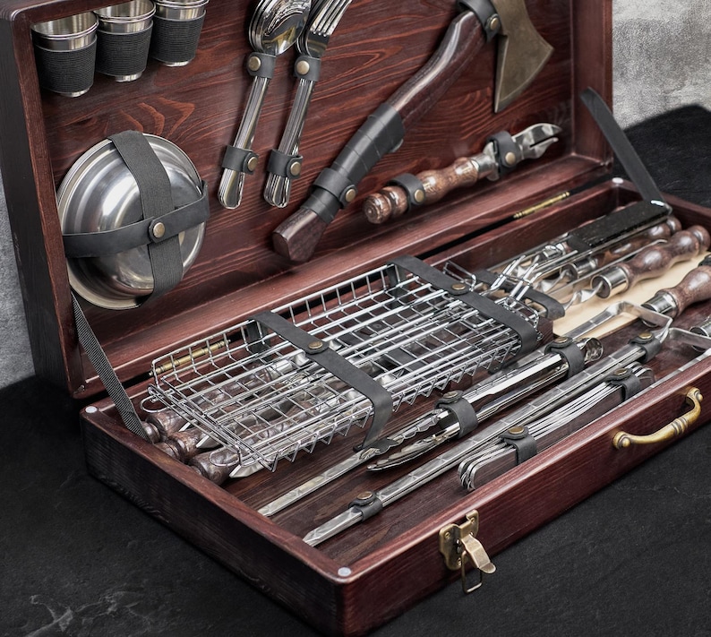 Outdoor Kitchenware With Case, BBQ Master Tools, Barbeque Accessories ...