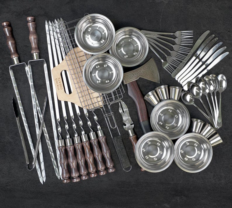 Outdoor Kitchenware With Case, BBQ Master Tools, Barbeque Accessories ...
