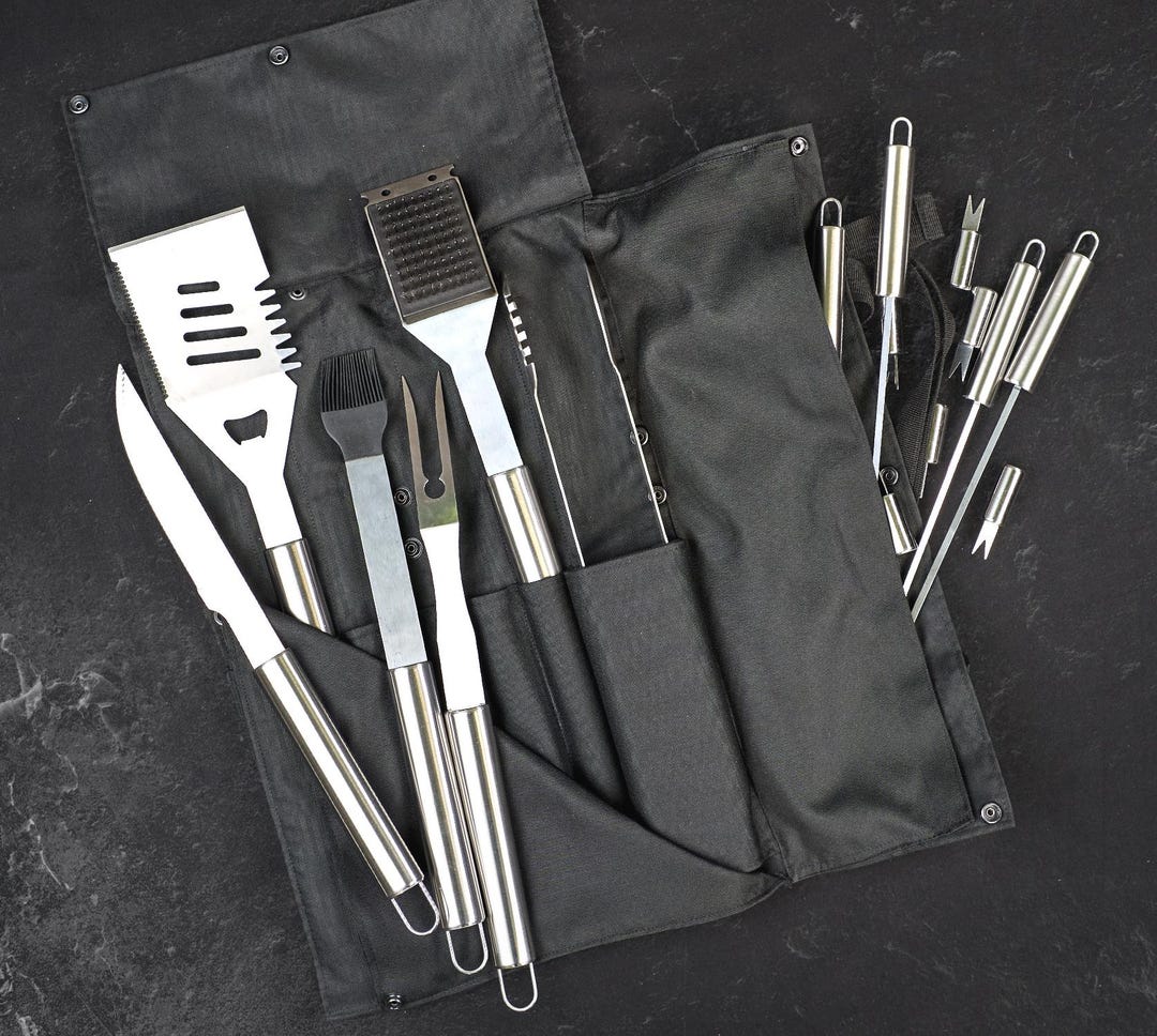 Barbeque Accessories Kit, Tools for Camping, Portable Grilling Utensil ...