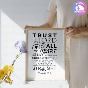 Proverbs 3:5-6 Trust in the Lord With All Your Heart Bible Verse SVG ...