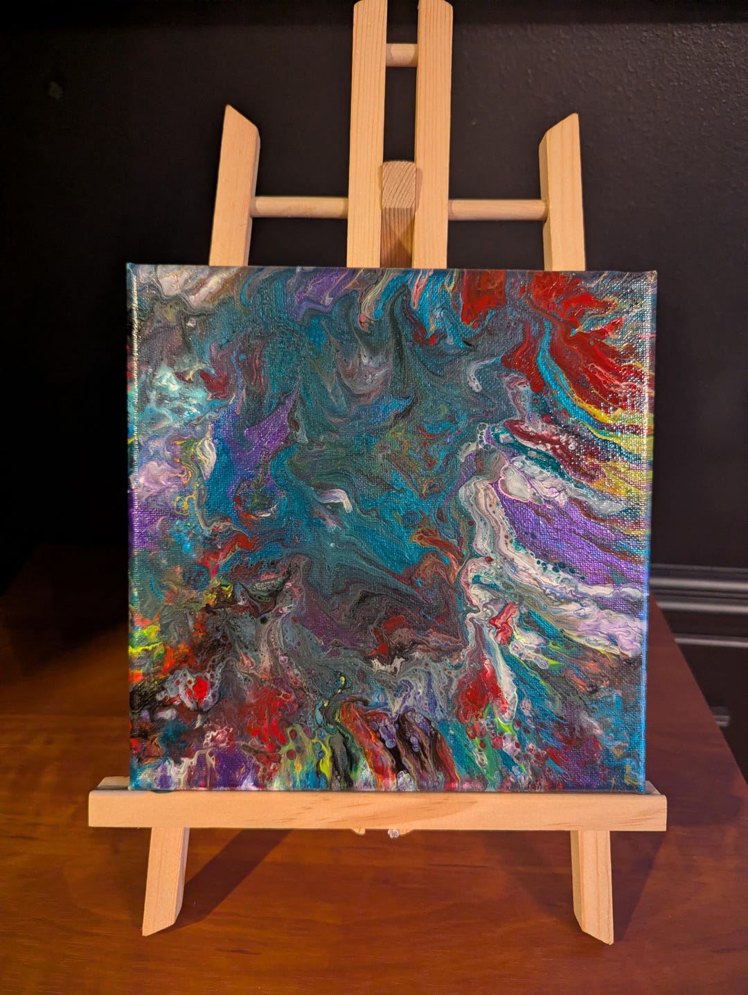 Bubble Wraps: Original Abstract Acrylic Paintings on 8inx8in Square ...