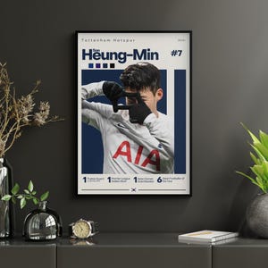 Heung-min Son Tottenham Hotspur Inspired Poster, Football Digital ...