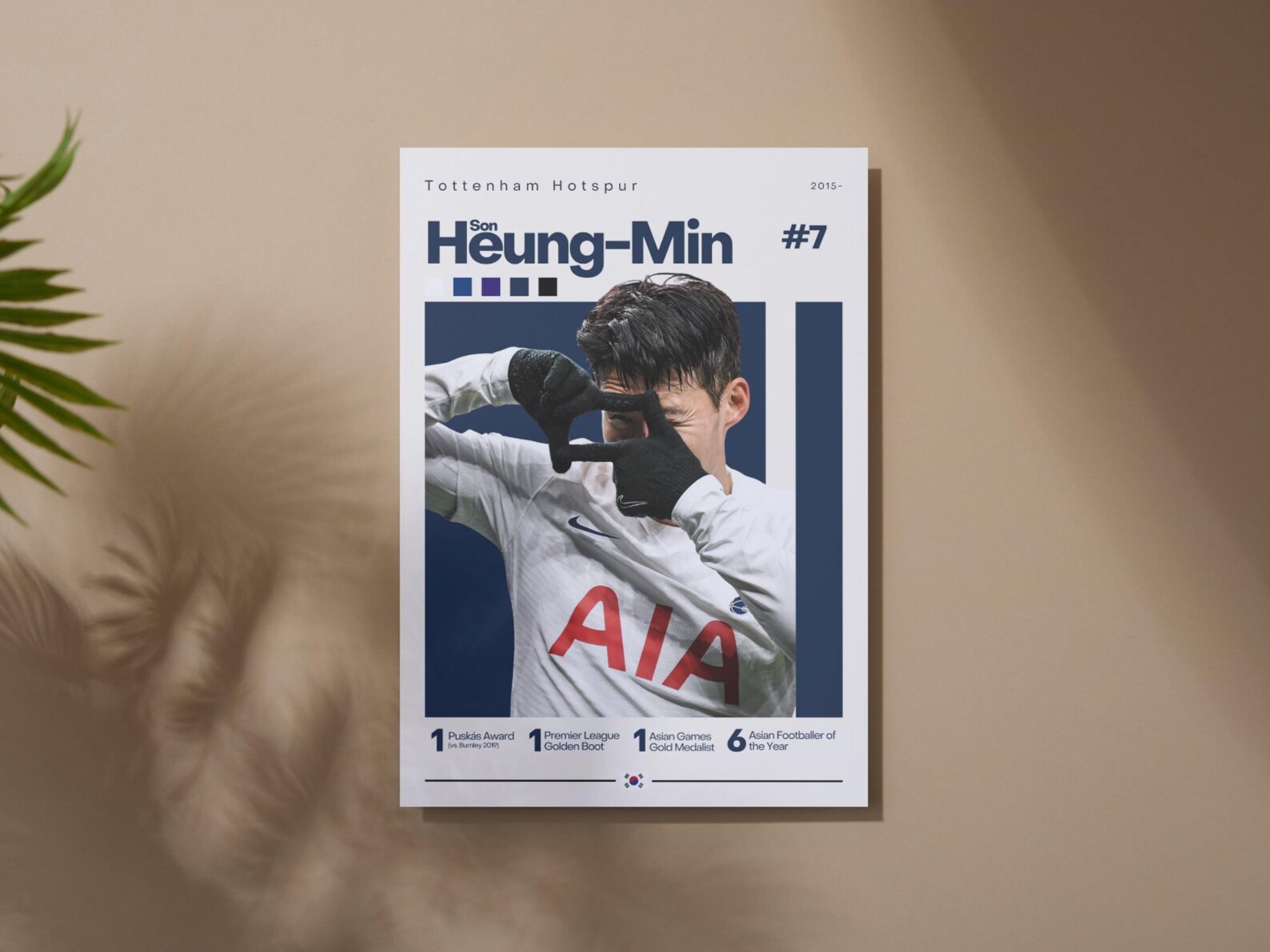Heung-min Son Tottenham Hotspur Inspired Poster, Football Digital ...