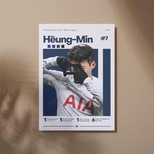 Heung-min Son Tottenham Hotspur Inspired Poster, Football Digital ...