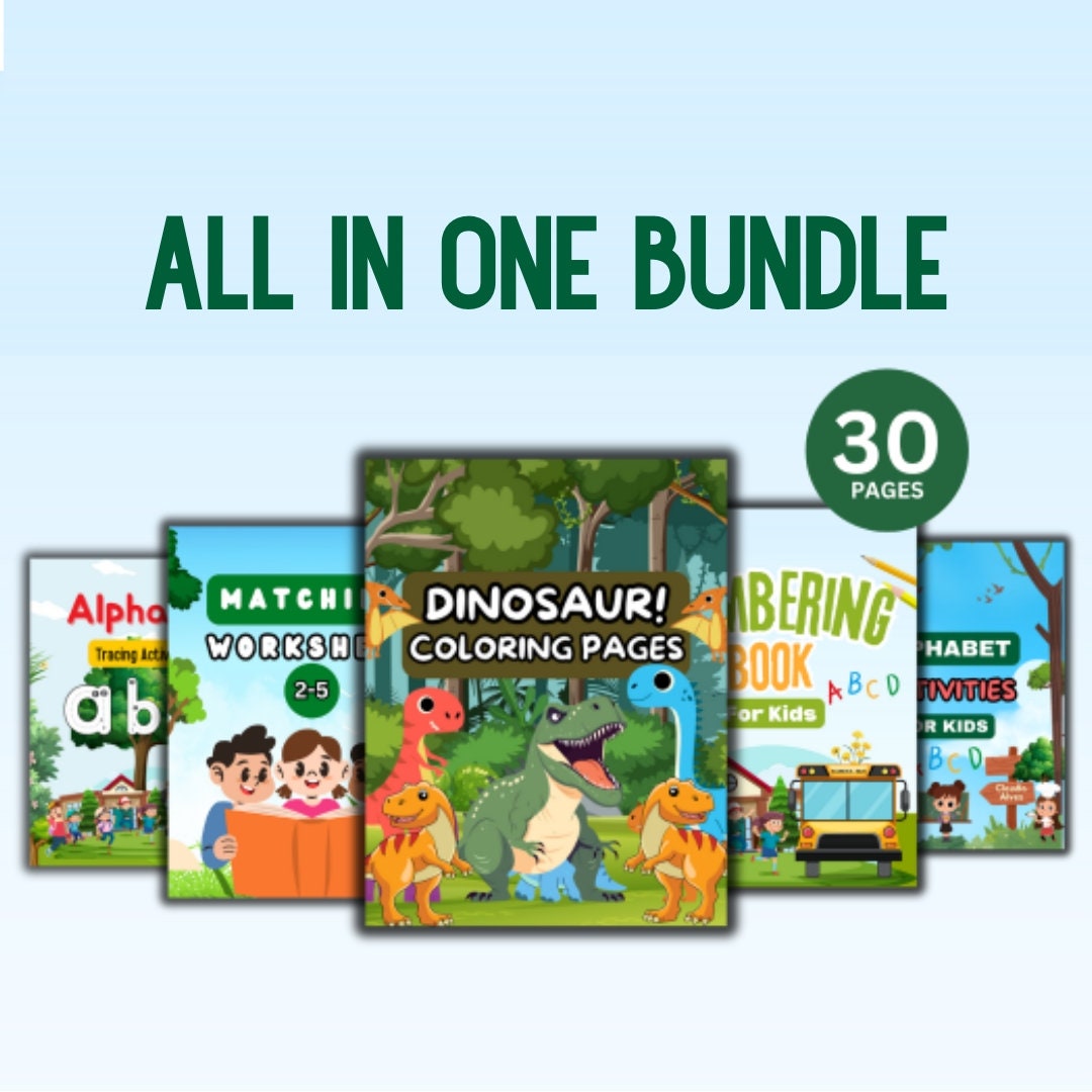 Alphabet Tracing Busy Books Printable, Kids Coloring Activity Book ...