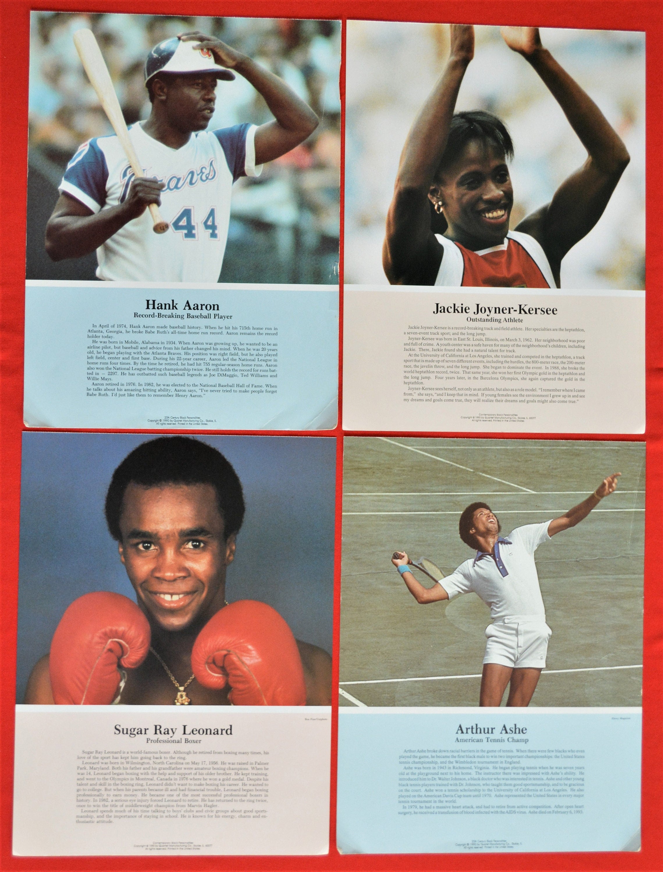 4 Posters Black Athletes. Legendary 20th Century & - Etsy