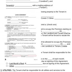 Lease Agreement\monthly Agreement\agrement of Rent\rent Agreement ...