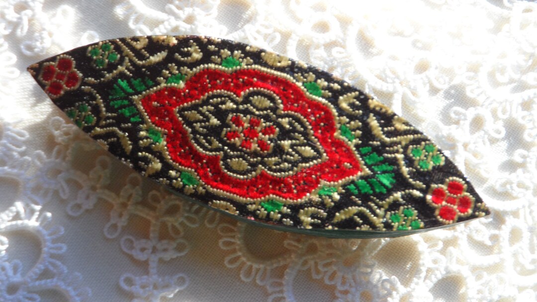 Beautiful Handmade Tatting Shuttle With Florence Pattern Green 2,5 and ...